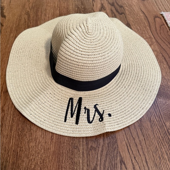 Accessories | Mrs Sun Hat With Black Band | Poshmark